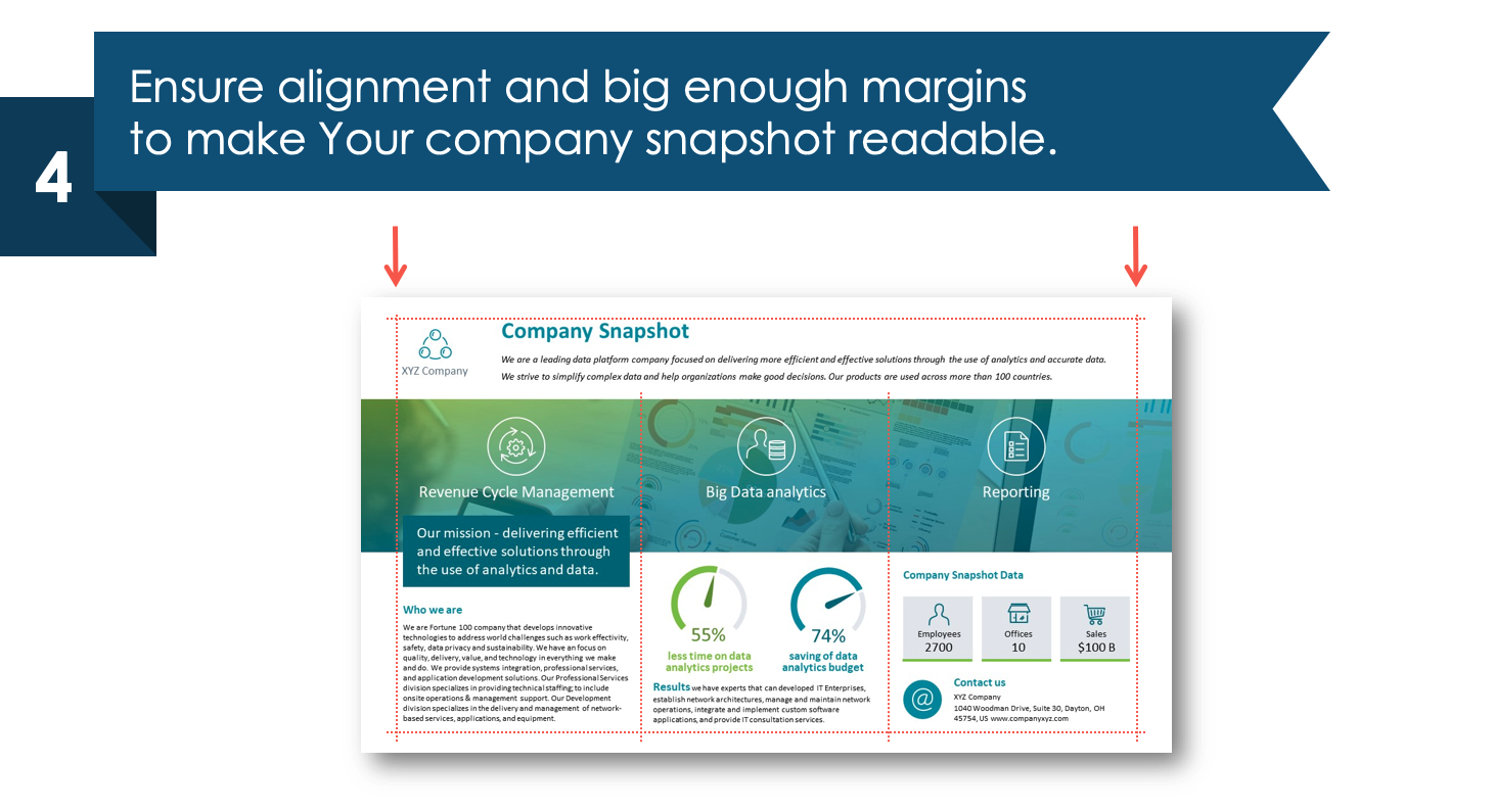 Slide Redesign Guide - Snapshot One-pager Leaflet in PowerPoint Slide Redesign Guide - Snapshot One-pager Leaflet in PowerPoint