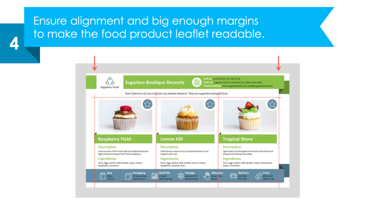 Food Product One-pager Redesign in PowerPoint