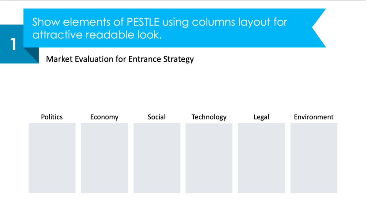 Slide Redesign: Presenting PESTLE Analysis with a Modern Table